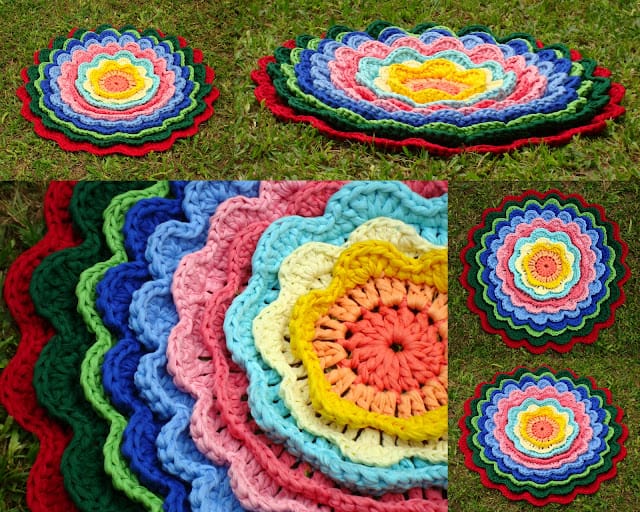 Flower Rug - Crochet Fashion