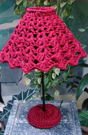 [Free Pattern] Crochet Lampshade - Crochet Fashion